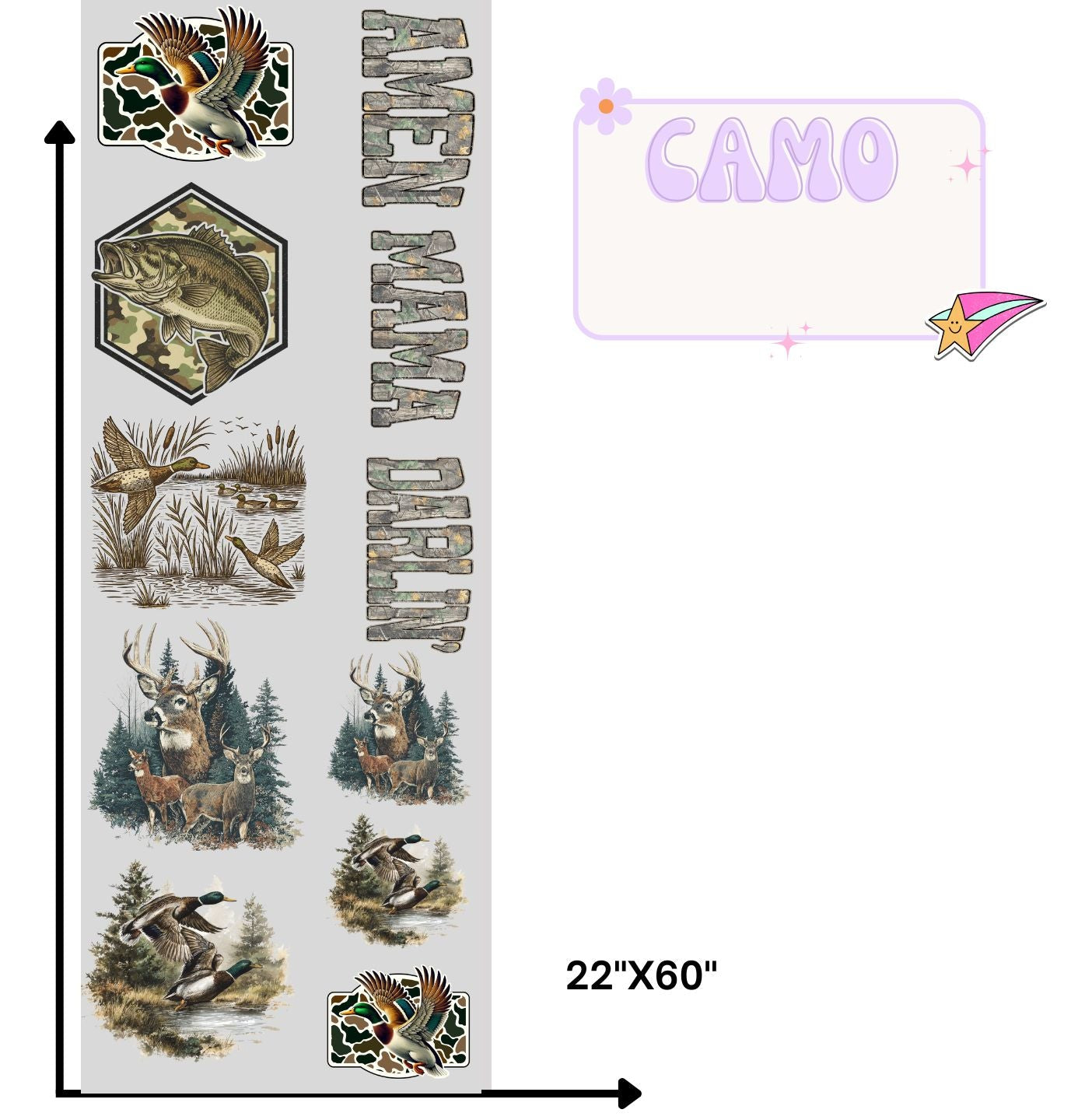 Premade DTF Gang Sheet Camo – HotMessExpress